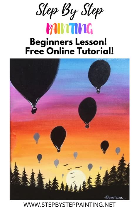 How To Paint A Sunset Step By Step Acrylic Tutorial For Beginners