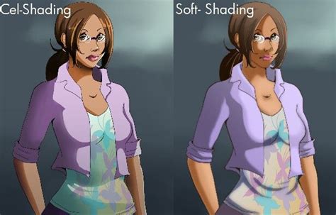 Cell Shading Vs Soft Shading Cell Shade Shading Drawing Cel