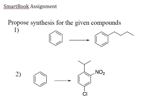 Solved Smartbook Assignment Propose Synthesis For The Given