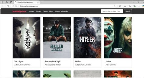 Shyndavi Srinivasan On Linkedin Frontenddevelopment Html Webdevelopment Bookmyshowapp