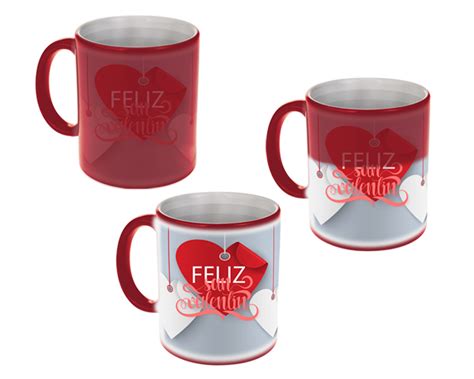 Doble Vela Tarro Magica De SublimaciÓn 11 Oz Merlin Sub116 Rojo
