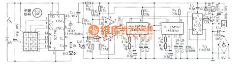 Multichannel Infrared Remote Control Circuit Diagram Composed Of LM567 Basic Circuit Circuit