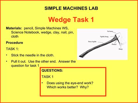 Physics1b Experiments Simple Machines Detailed Lab Experiments Illustrating Simple Machines