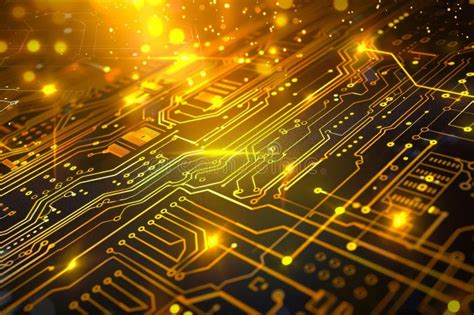 Exploring The Inner Workings Of Modern Technology A Vivid Visualization Of A Computer Circuit