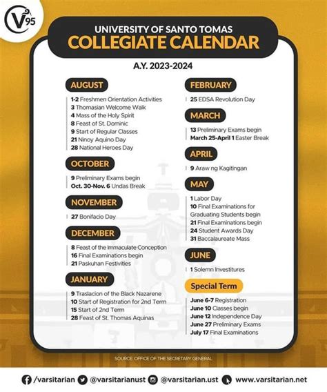 Ust Academic Calendar 2024 Else Nollie