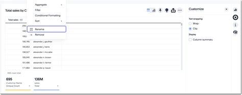 Rename Columns And Axes Thoughtspot Software