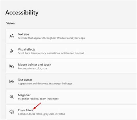 How To Enable And Use Color Filters In Windows 11