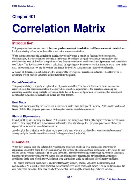 correlation matrix pdf pdf correlation and dependence eigenvalues