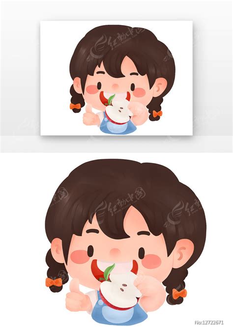 吃苹果女孩图片下载红动中国