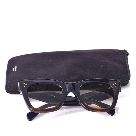 Celine Catherine Sunglasses Cl 41098fs Blue Havana 298260