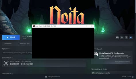 game completely broke i tried reinstalling but it did not work r noita