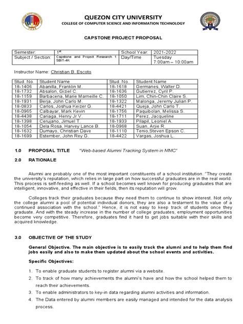 Quezon City University College Of Computer Science And Information
