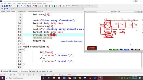 Passing Individual Elements Of Array As A Parameter To Functionsc Youtube