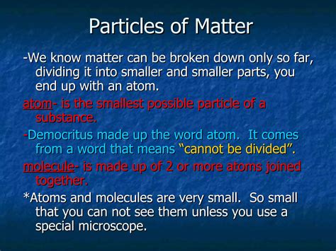 What Is Matter Made Of Ppt