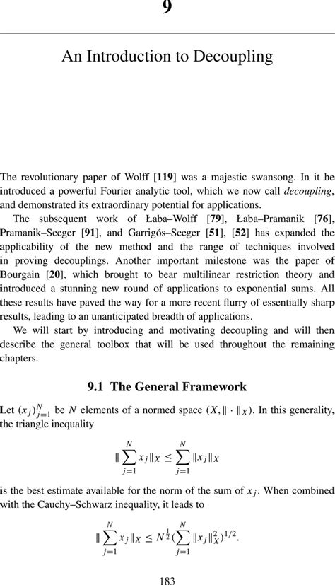 An Introduction To Decoupling Chapter Fourier Restriction Decoupling And Applications