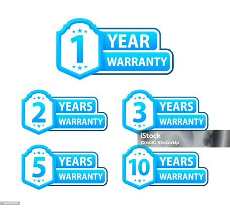 년 보증 쉴드 라벨 연장된 보증 범위로 품질 및 내구성 보장 2 3 살에 대한 스톡 벡터 아트 및 기타 이미지 2 3 살 서비스 가격 Istock