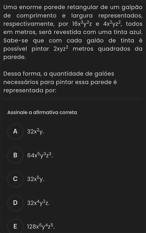 Solved Uma Enorme Parede Retangular De Um Galpão De Comprimento E Largura Representados