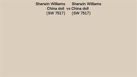 Sherwin Williams China Doll Vs China Doll Side By Side Comparison