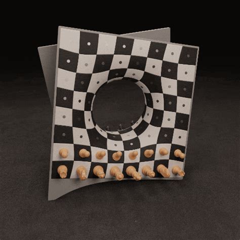 Stl File Wormhole Chessboard ♟️・3d Printable Design To Download・cults