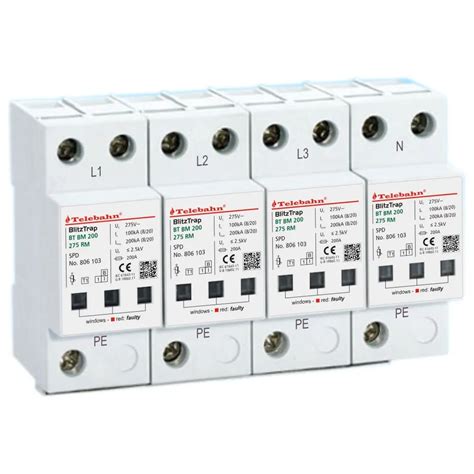 Power Surge Protection T1 100ka 200ka Ac 275v For 3 Phases Tn S Tt 31