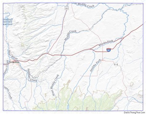 Map Of Uinta County Wyoming Thong Thai Real