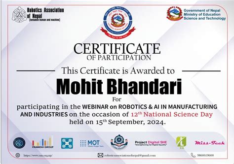 Ai Robotics Techinnovation Nationalscienceday Mohit Bhandari