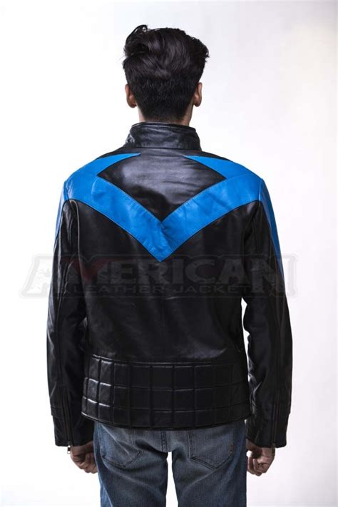 Dick Grayson Nightwing Leather Jacket For Sale Comic Costume