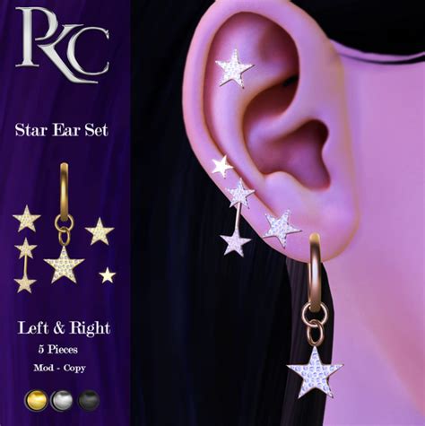 Second Life Marketplace Pkc Star Ear Set