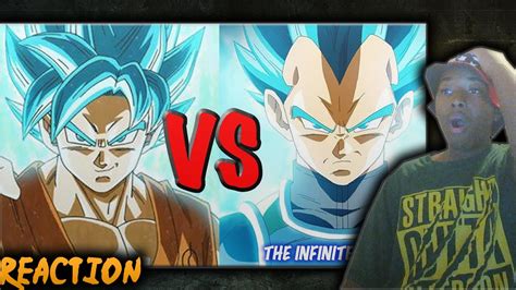 Goku Vs Vegeta Rap Battle Reaction Youtube