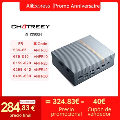 Chatreey IT12 Mini PC Intel Core I7 1360P I9 13900H Gaming Desktop Computer 2x2 5G Ethernet PCIe