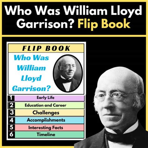 Who Was William Lloyd Garrison Flip Book Research Activity Graphic Organizer