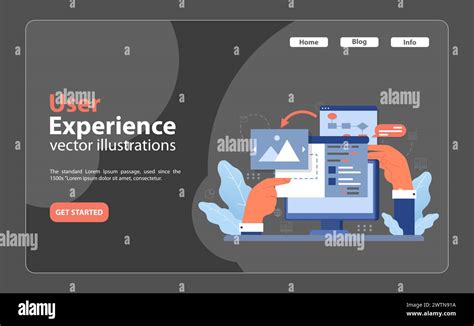 Wireframe Concept Hands Adjust Image And Site Layout Illustrating Web