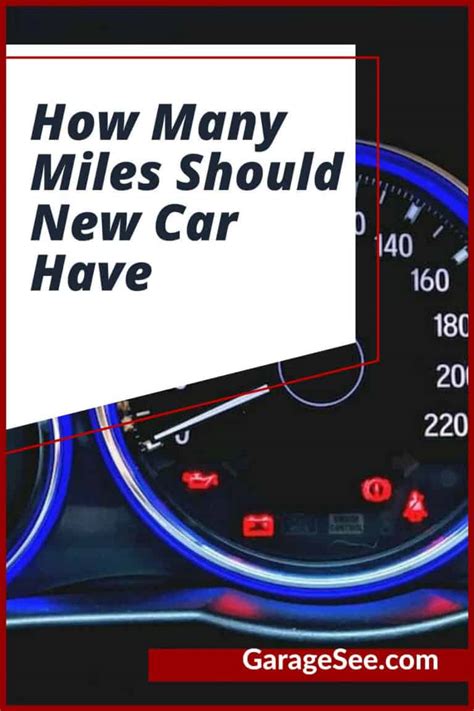 How Many Miles Should New Car Have