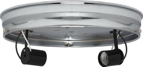 Satconuvo 90 758 10 Inch 2 Light Ceiling Pan Chrome — Lighting Supply