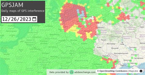 Gpsjam Gps Gnss Interference Map