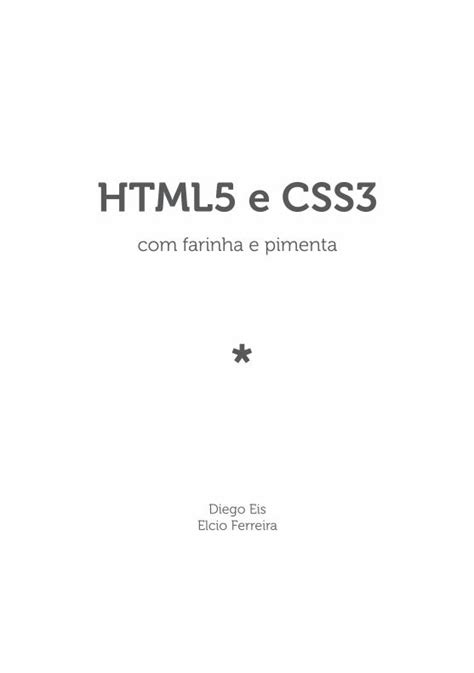 Pdf Html5 E Css3 Em Colunas E Fazer Diagramações