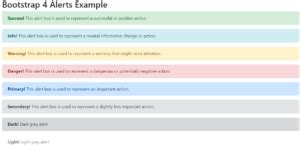 Bootstrap 4 Alert W3schools