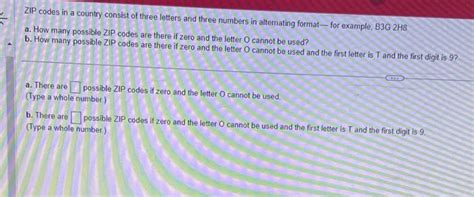 Solved ZIP Codes In A Country Consist Of Three Letters And Chegg Com