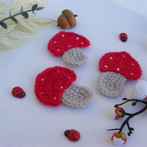 Crochet Toadstools Folksy