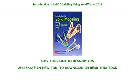 introduction to solid modeling using solidworks 2018