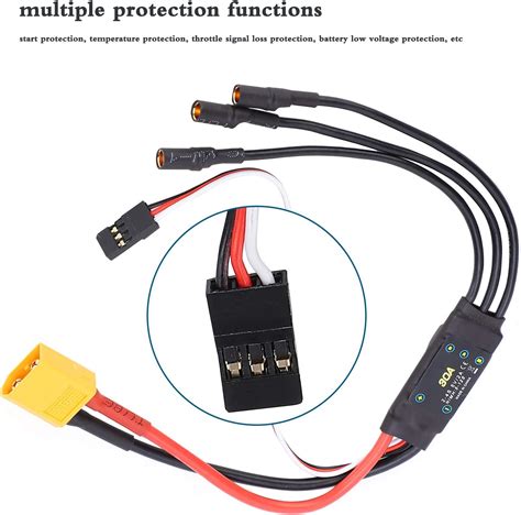 RC Electronic Speed Controller RC Aircraft 30A Brushless Small Electronic Speed Controller RC
