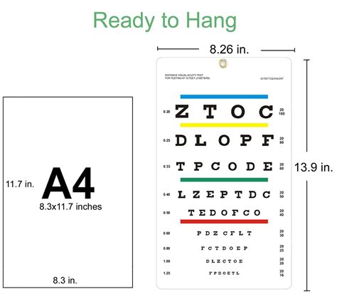 Printable Snellen Eye Chart 10 Feet
