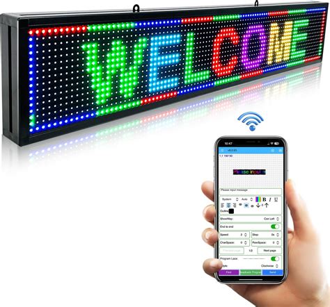 Amazon P10 LED Shop Sign Scrolling High Brightness Custom LED