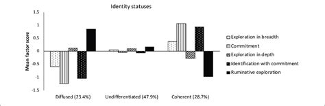 identity profiles based on factor means of identity processes n