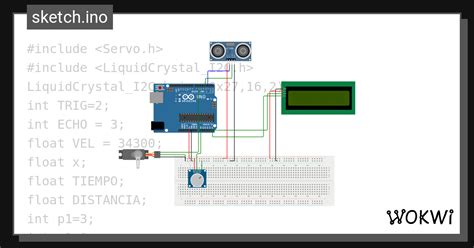 Lcd Y Ultrasonico Wokwi Esp32 Stm32 Arduino Simulator