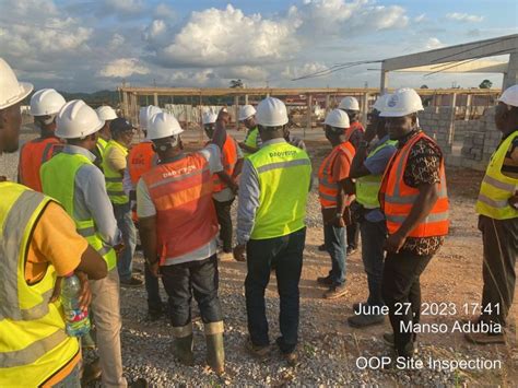 Appiah Suma Michael Msc Pe Ghie On Linkedin Site Visit By The Team