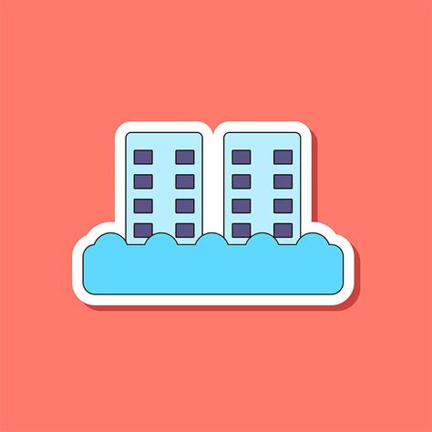 สติกเกอร์กระดาษบนเวกเตอร์สึนามิพื้นหลังมีสไตล์ Ai Eps Uidownload