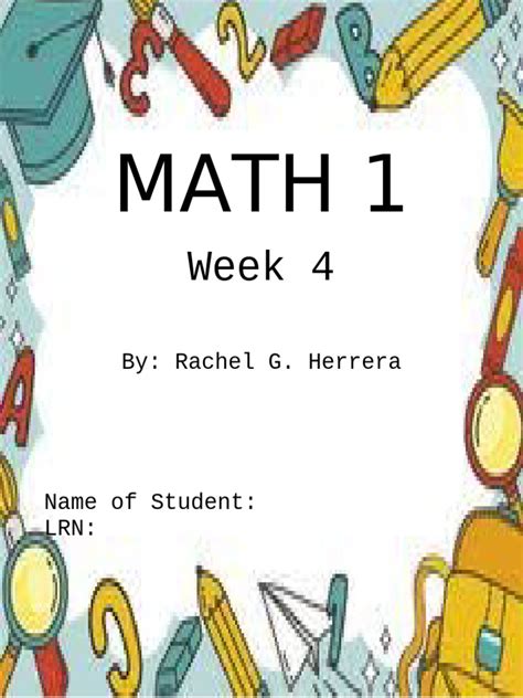 math 1 week 4 6 pdf mathematics