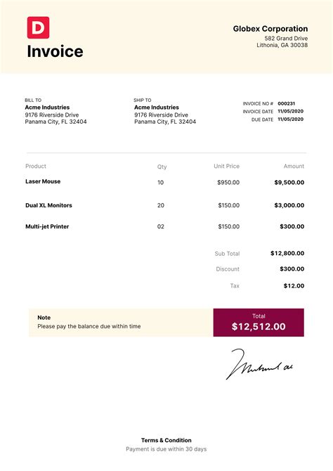 Invoices Gdlasoo