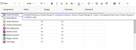 CountIFs Formula Including Specific Values Within A Date Range Smartsheet Community